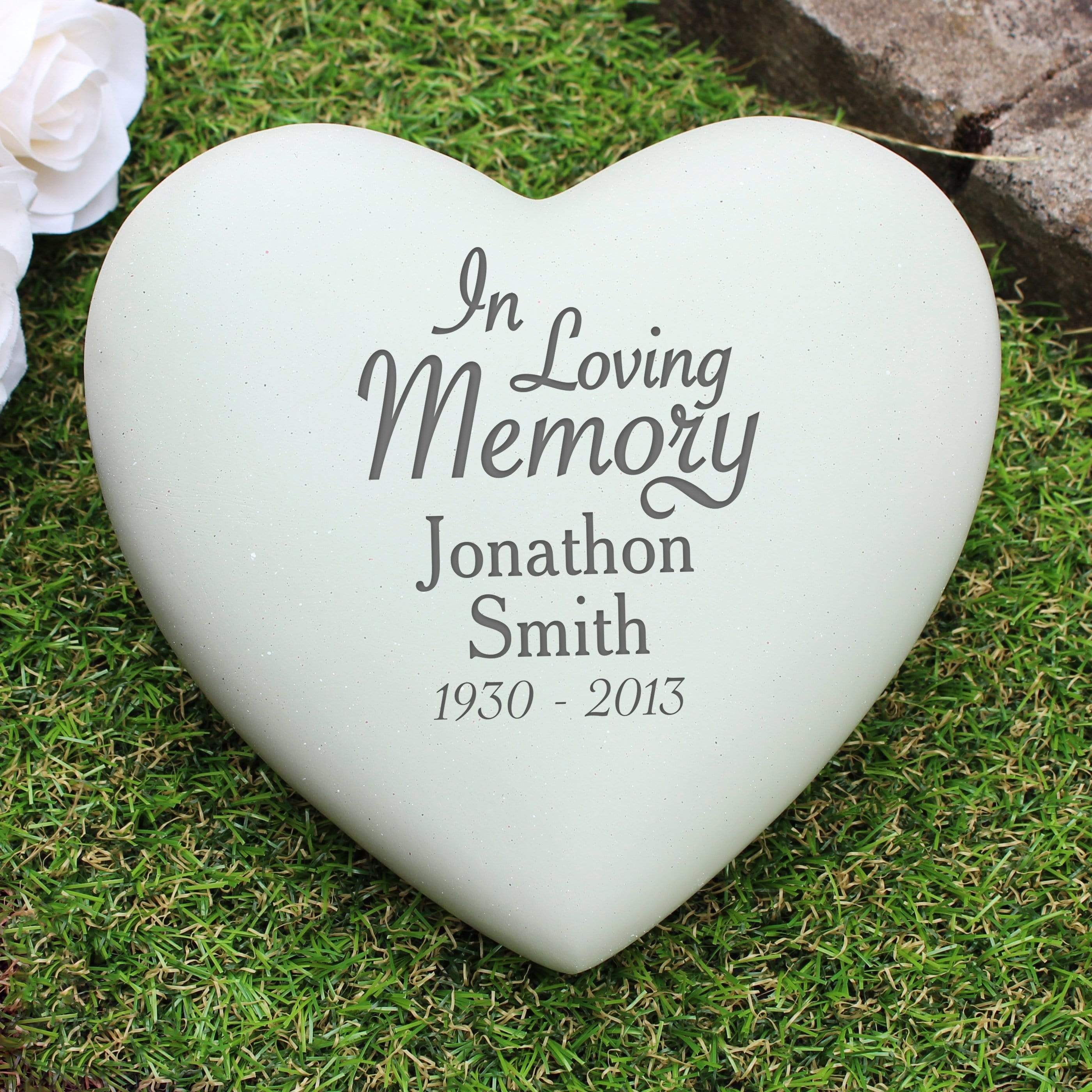 Personalised In Loving Memory Heart Memorial Delivered | The Personal Shop