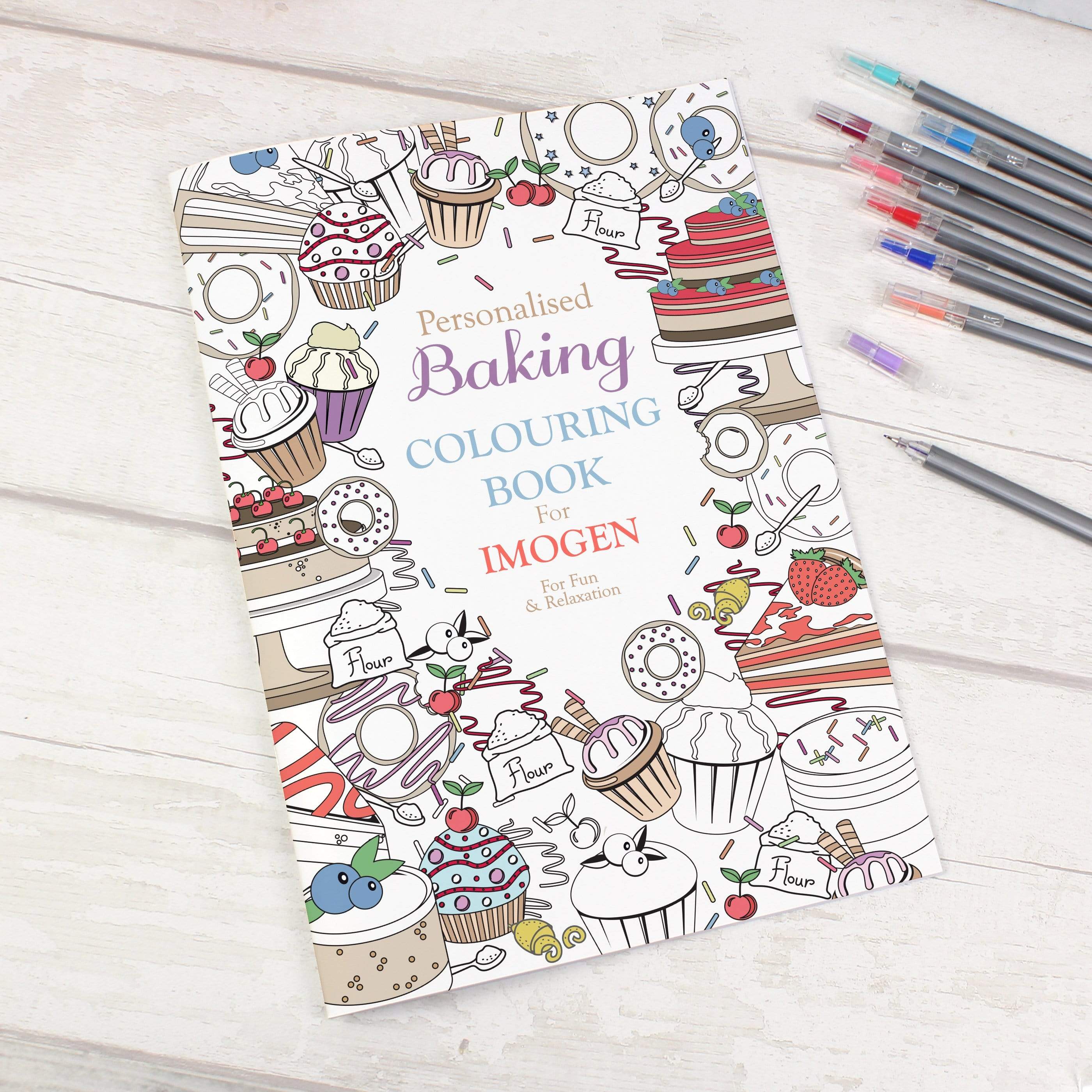 Personalised Baking Colouring Book Delivered | The Personal Shop