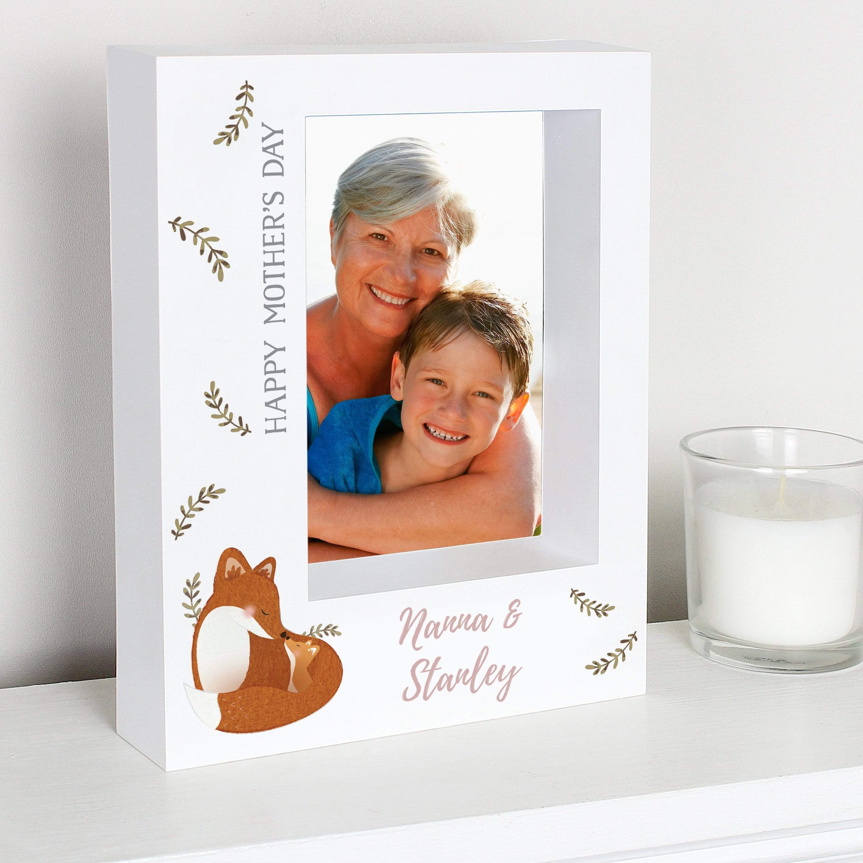 Personalised Mummy and Me Fox 5x7 Box Photo Frame Delivered | The ...