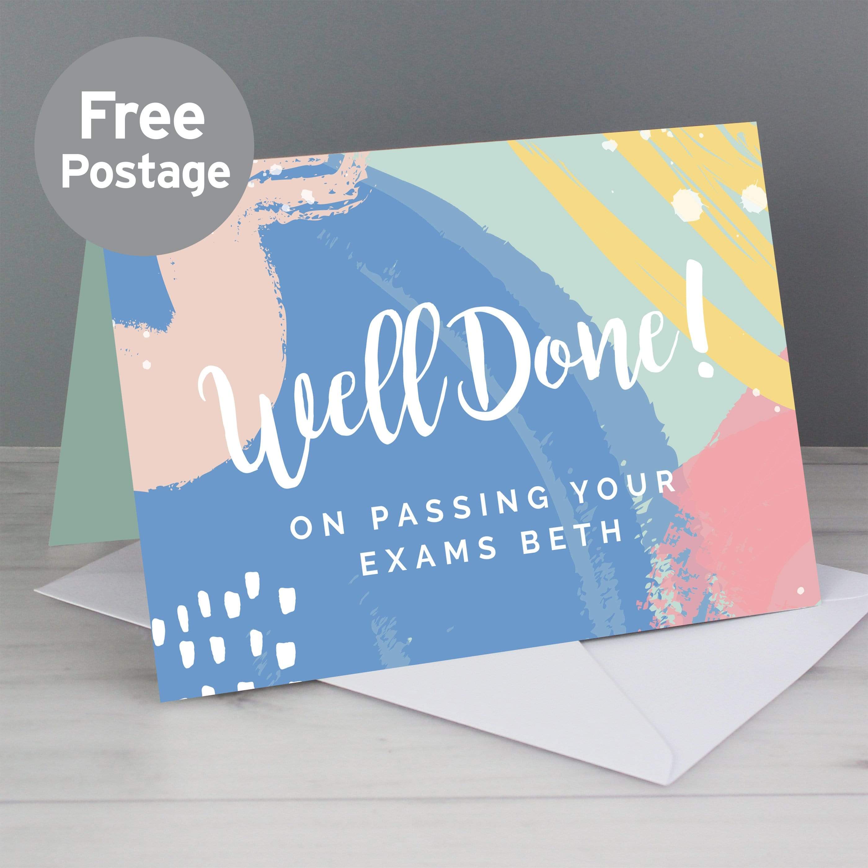 Personalised Well Done! Card Delivered | The Personal Shop