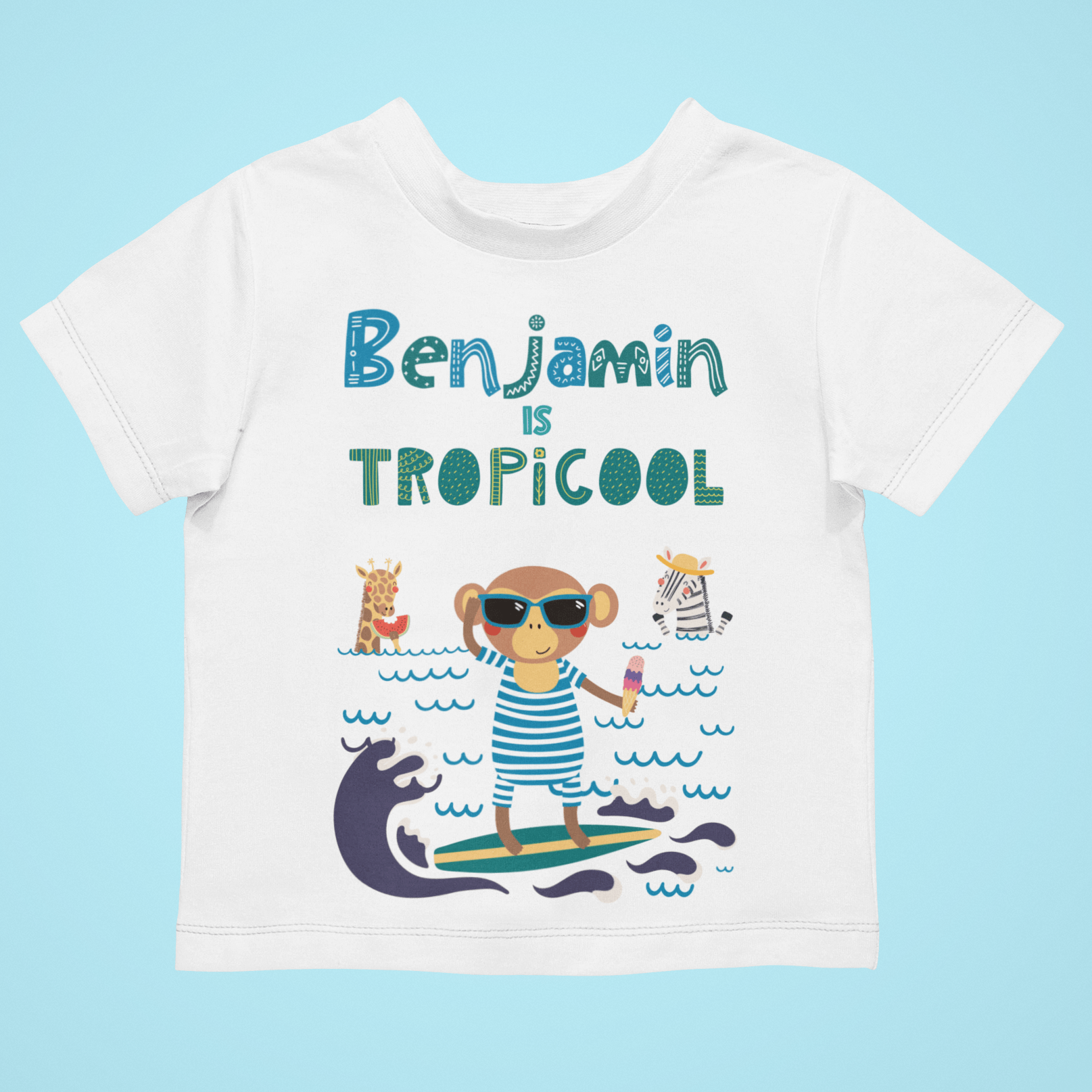 Personalised Tropicool Boy Design Delivered | The Personal Shop